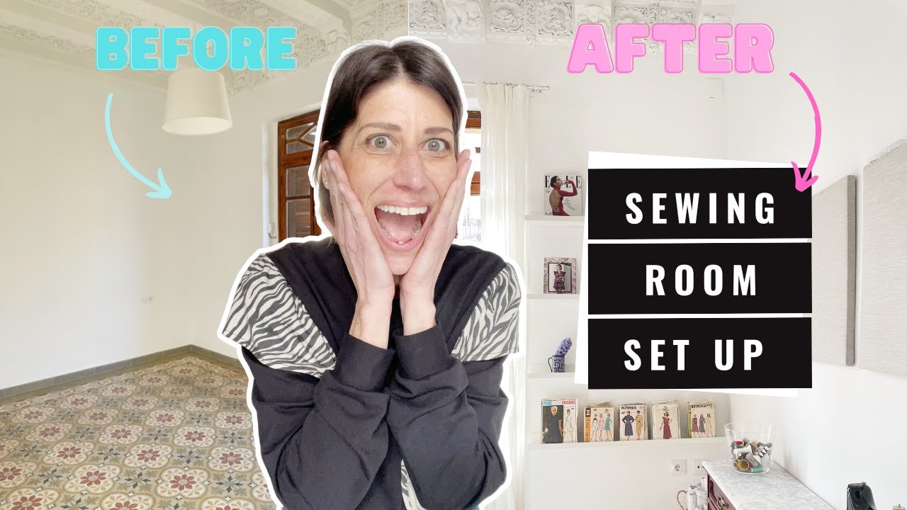 Sewing room set up and REVEAL! Get organized with me as I finish ...