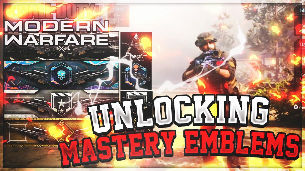 *INSANE* AX-50 MASTERY EMBLEMS UNLOCKED (Call Of Duty Modern Warfare ...