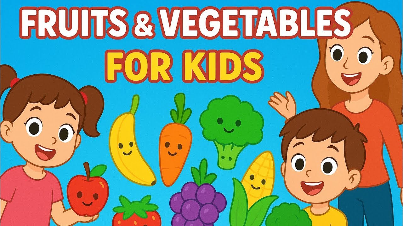 Fruits and vegetables Song For Kids 🍎🥦 | Learn Fruits & Vegetables ...