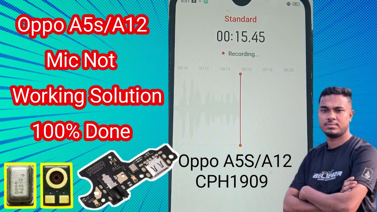 Haw To Fix Oppo A5s/A12 Mic Solution | Mic Not Working Solution 100% ...