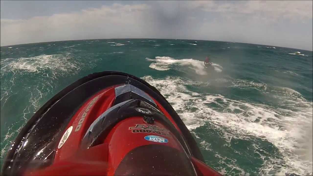 Jetski Wave Jumping - Gold Coast Seaway - YouTube
