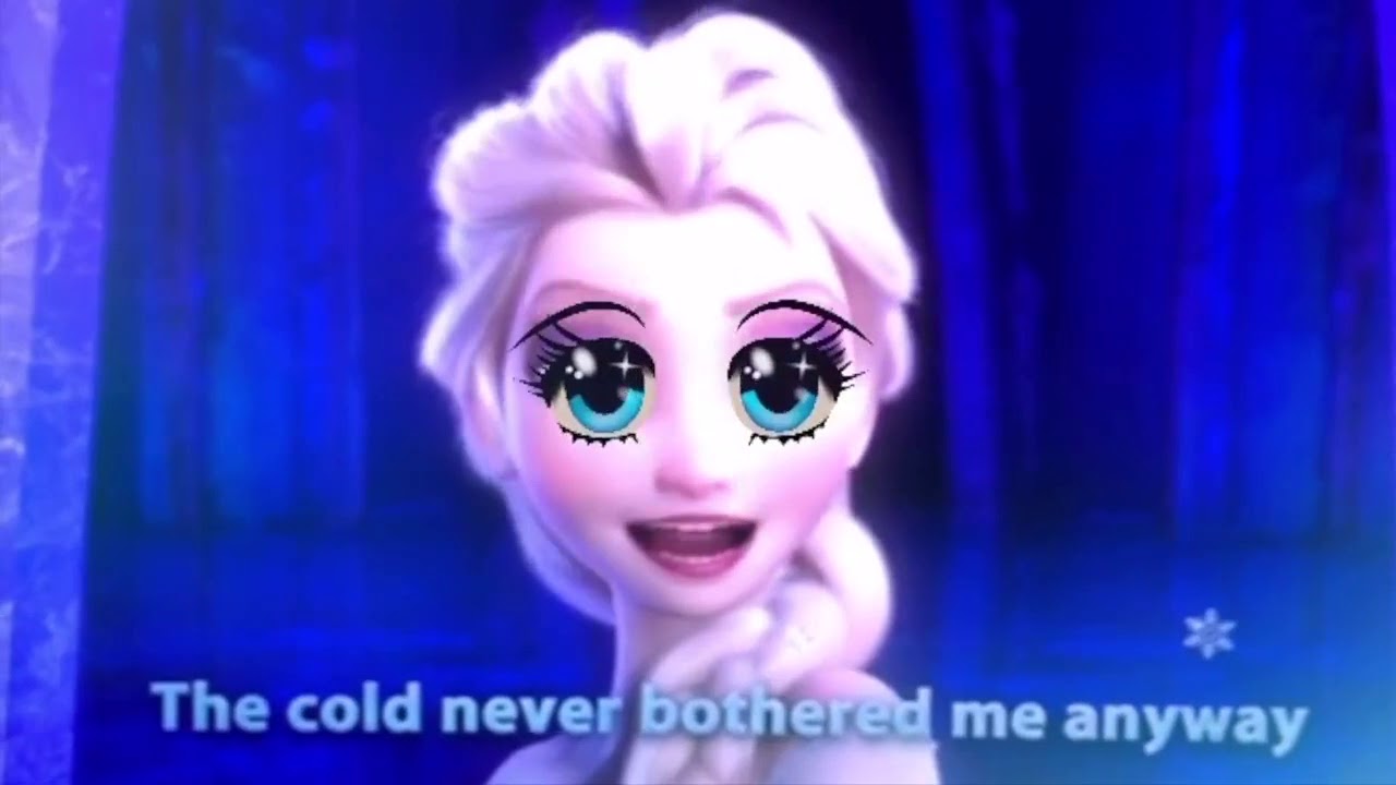 FROZEN Elsa Funny Face Elsa has big pretty eyes ! - YouTube