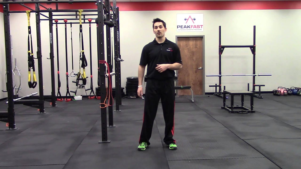 Pallof press side step - YouTube