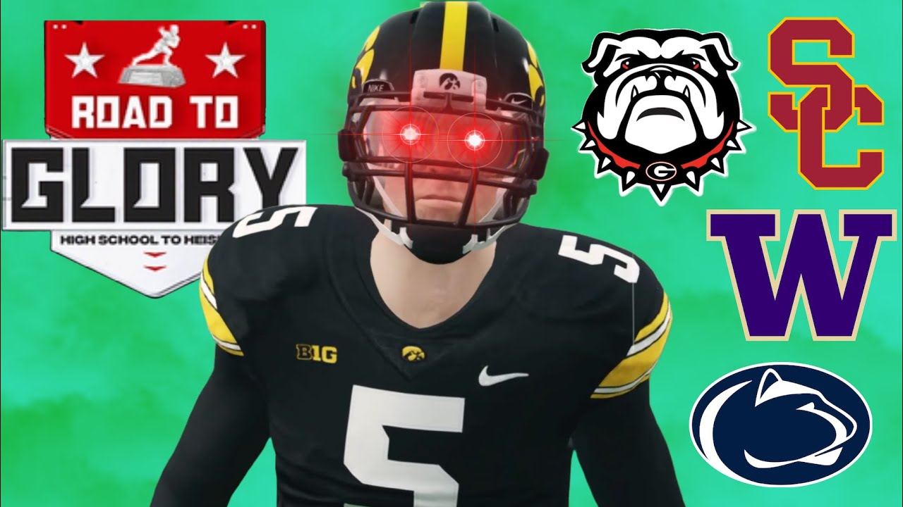 Can An IOWA QB Win the Playoff? | NCAA 14 Patrick Fitzpatrick QB RTG - YouTube