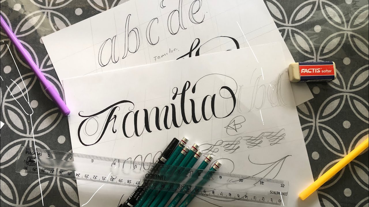como hacer un lettering paso a paso 🏻 - YouTube