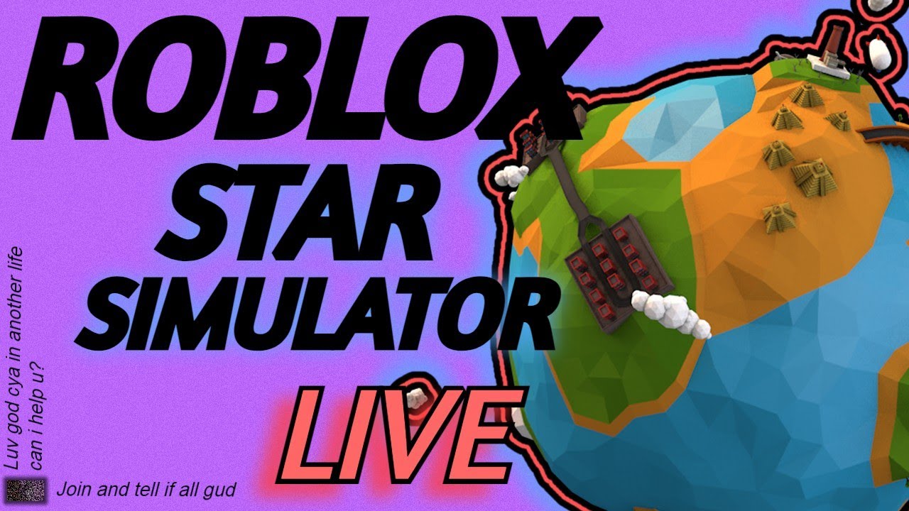 🔴 LIVE ROBLOX STAR SIMULATOR - YouTube
