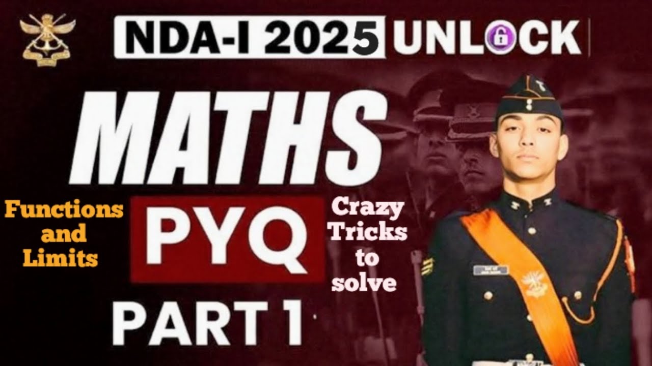 NDA MATHS FUNCTIONS AND LIMITS PYQS || CRAZY TRICKS TO SOLVE NDA PYQS || #ndamaths # ...