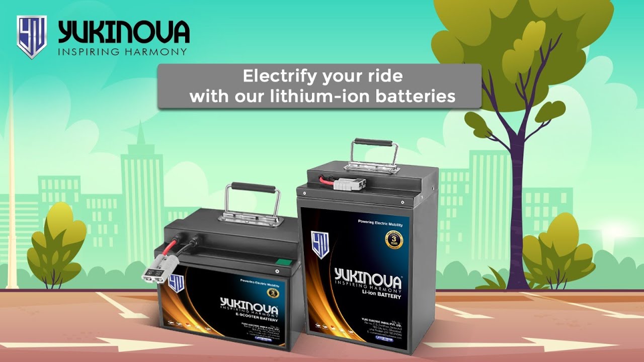 Yukinova two wheeler lithium-ion battery | Best two wheeler battery ...