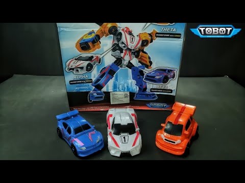 Tobot Mini Champion Gabungan Tobot Alfa Beta Dan Theta 3 in 1 robot ...