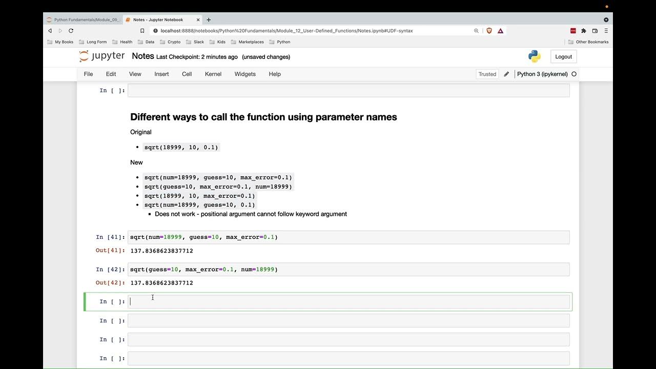 06 Different Ways to Call the Function using Parameter Names - YouTube