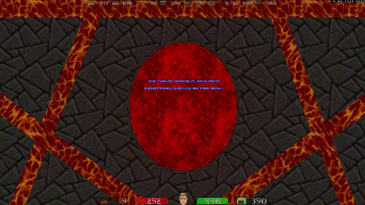 [Doom 2] Psychophobia v2.25, map 19 (end of episode 2) - YouTube