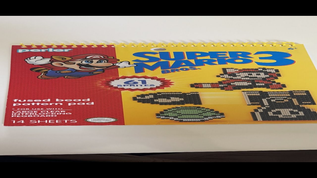Perler 80-22841 Beads Super Mario Bros 3 Fuse Bead Pattern Pad, 14pgs ...