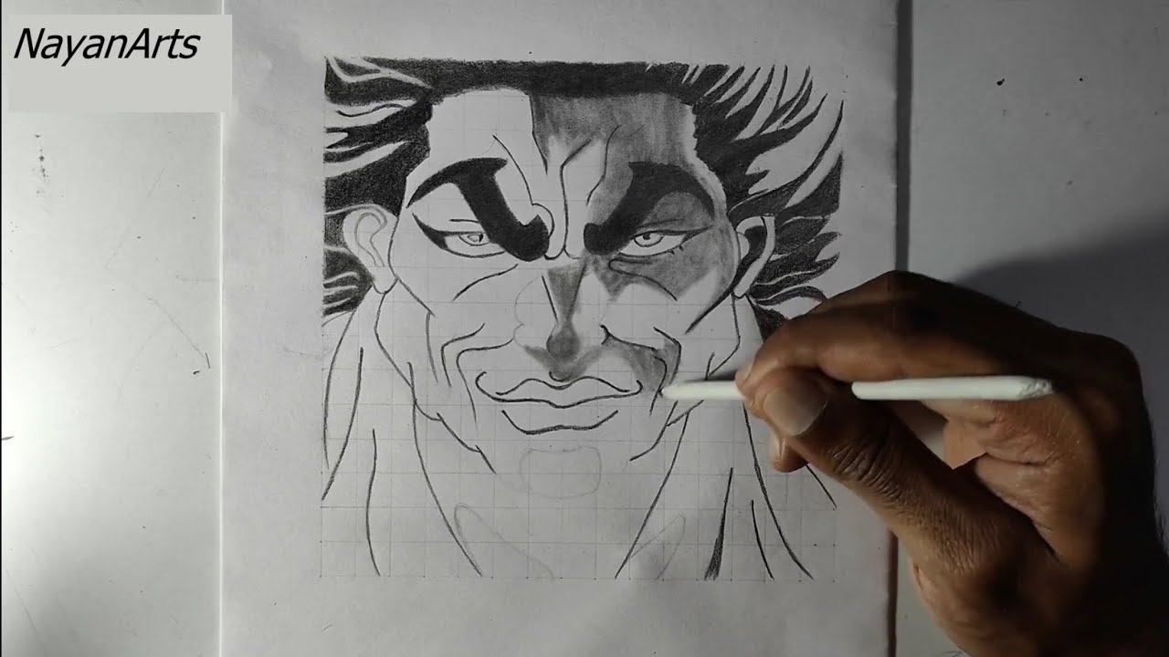 Yujiro Hanma #animeart #drawing #art - YouTube