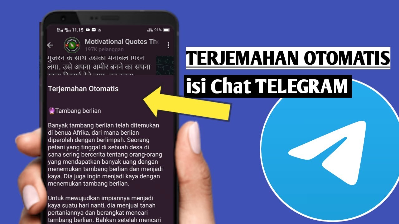 Cara TRANSLATE OTOMATIS CHAT TELEGRAM tanpa pindah ke Google Translate |terjemahan otomatis ...