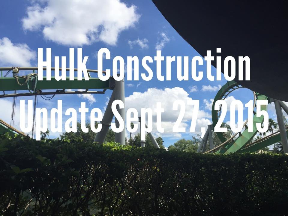 Hulk Construction update at Islands of Adventure from Sept 27th. - YouTube