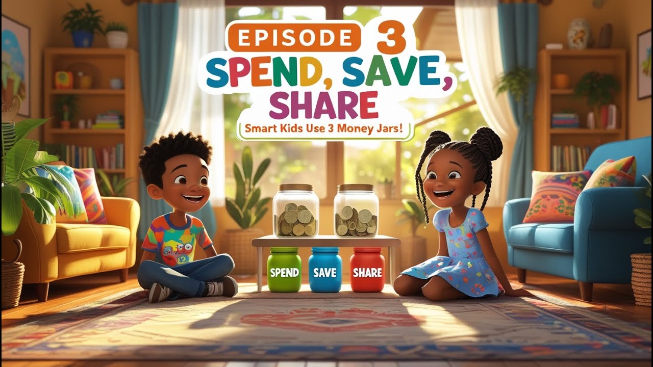 Spend, Save, Share – Smart Kids Use 3 Money Jars! | Fun Christian Money ...