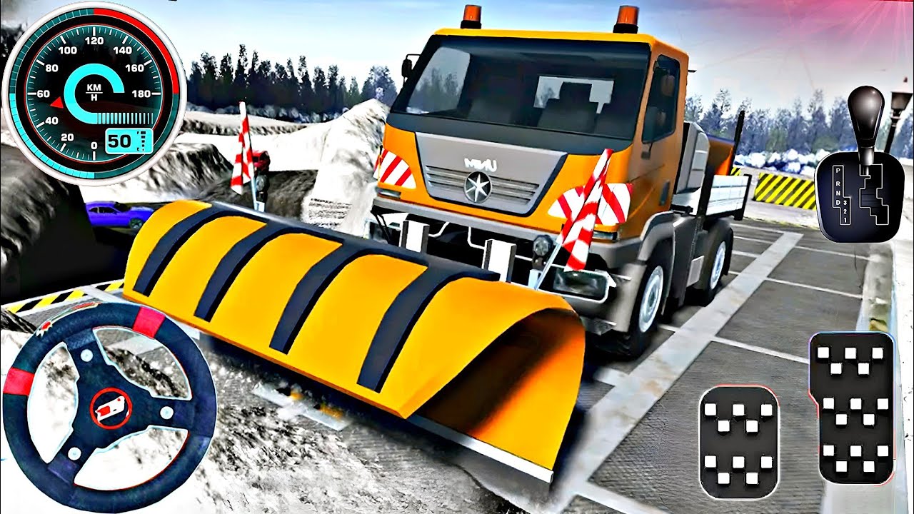 New Winter Ski Park Snow Driver 3D - Big Plow Truck Driving Simulator ...
