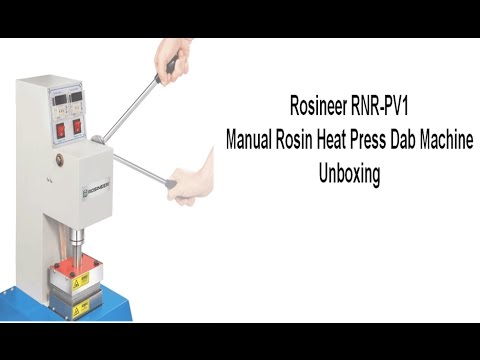 Rosineer RNR-MV1 Manual Rosin Heat Press Dab Machine Unboxing - YouTube