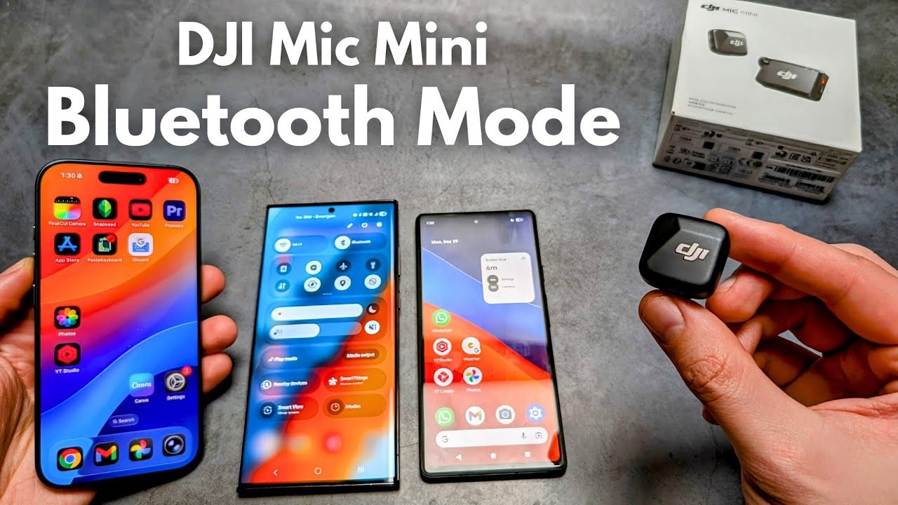 How to Connect DJI Mic Mini to Phone using BLUETOOTH - Without Receiver ...