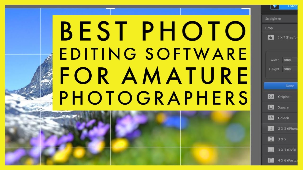 Best Photo Editing Software for Amature Photographers in 2023 - YouTube