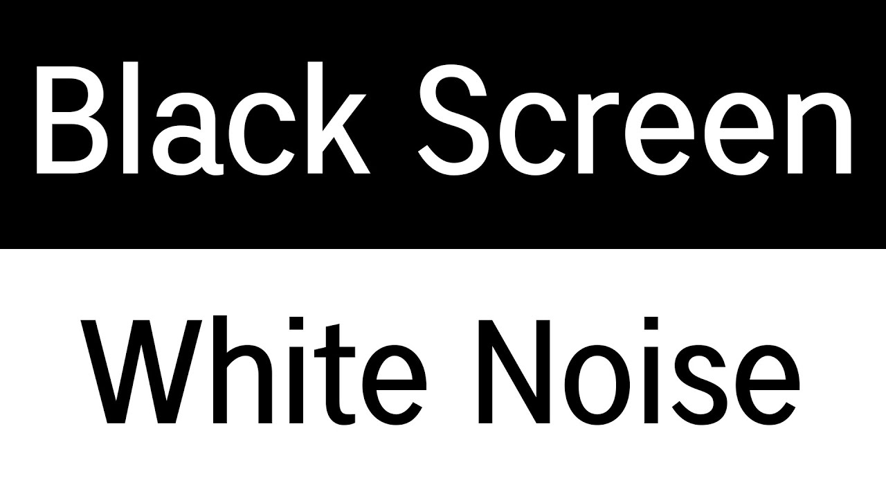 White Noise Black Screen | Relaxing White Noise for Sleep | Dark Screen ...