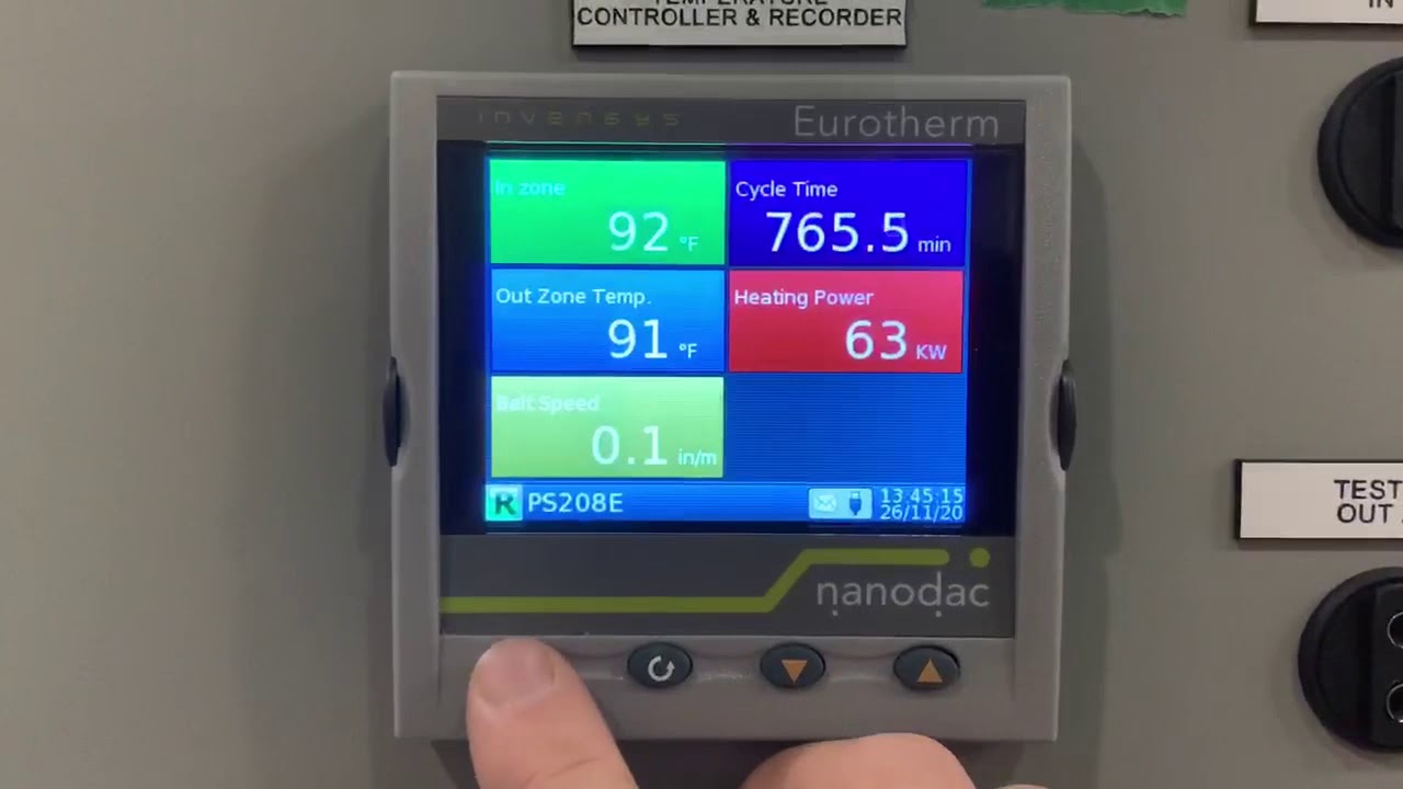 Loading a configuration file in a Nanodac - YouTube