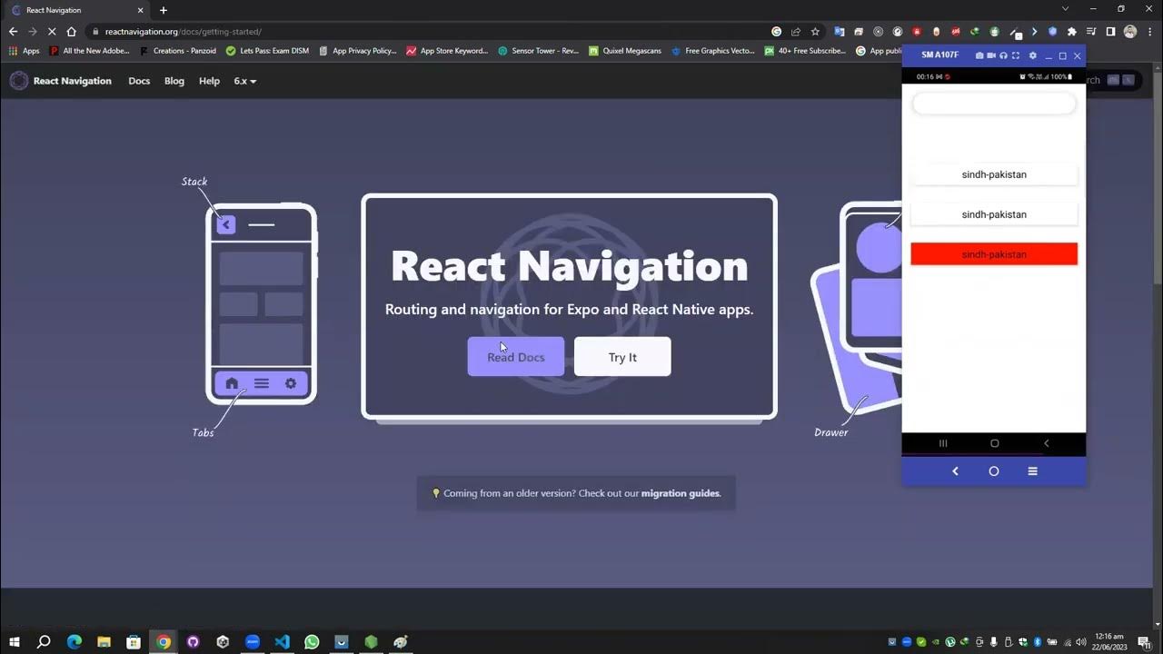 React Native React-Navigation - YouTube