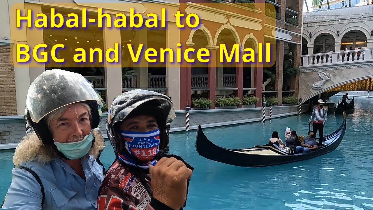 Motorcycle taxi to BGC and Venice Grand Canal Mall, Manila 4K - YouTube