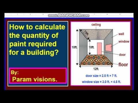 How to calculate the quantity of paint required for building ...