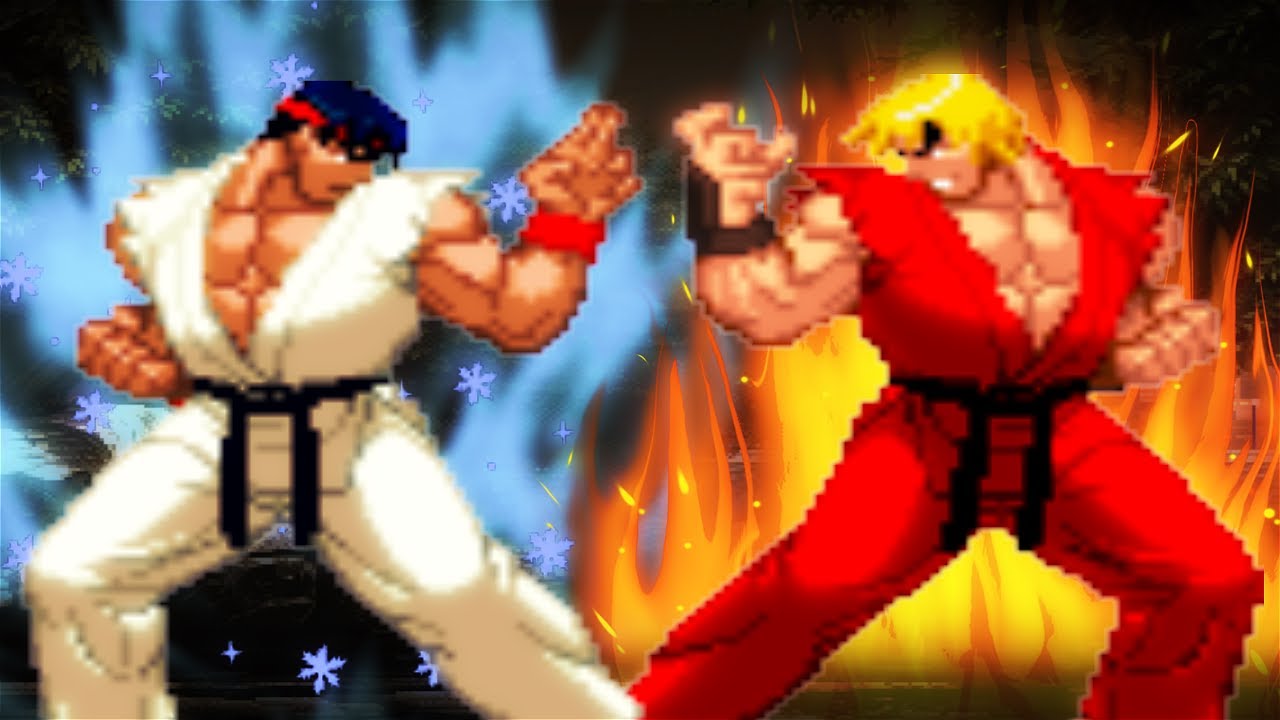 MUGEN 2024 - ICE RYU VS. FIRE KEN (WITH DIALOGUE) INSANE BATTLE ...