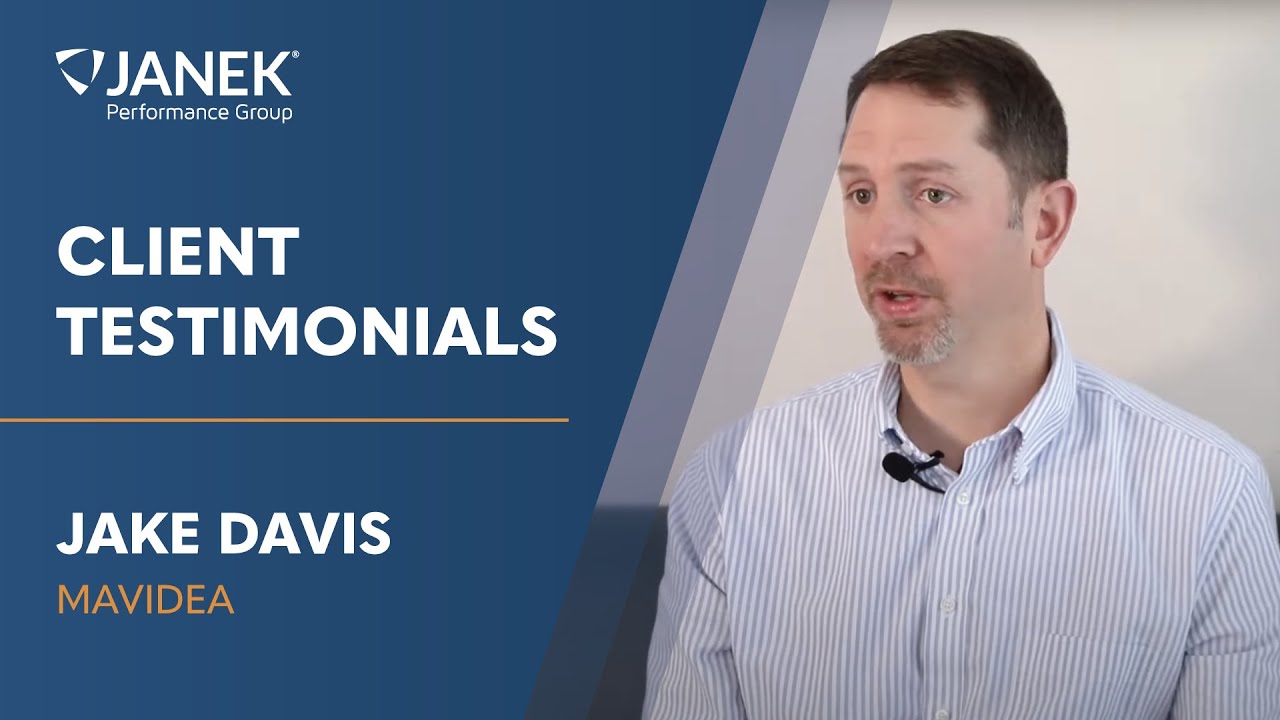 Janek Performance Group Customer Testimonial - Mavidea (Short) - YouTube
