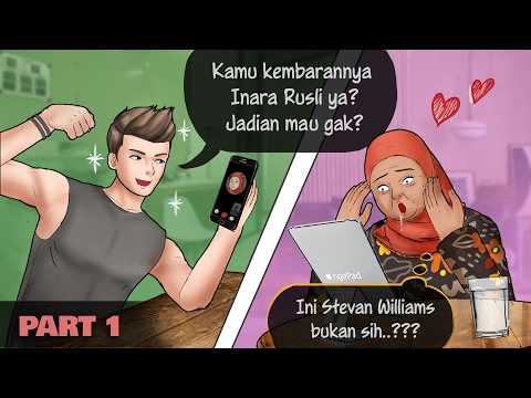 Emak2 Facebook Pro &  Brondong Tampan 1 | Kartun Animasi Drama Love Scam