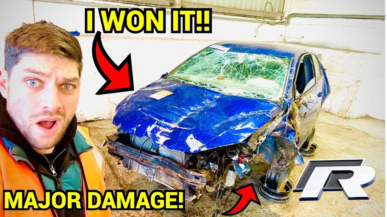 I FOUND A WRECKED VW GOLF R MK7 AT A SALVAGE AUCTION - YouTube