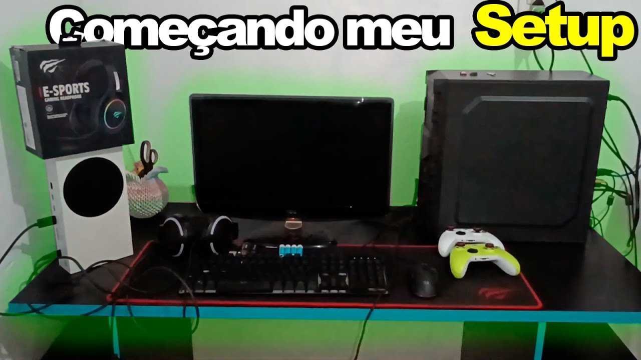 MEU SETUP GAMER COM XBOX SERIES S VEJA COMO TA FICANDO PARTE 1 NÃO ...