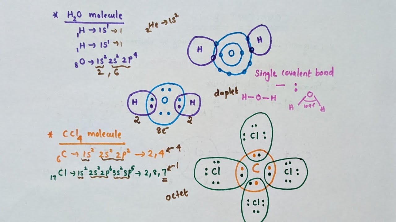 Covalent bond//Single bond double bond triple bond//Class 11 chemistry ...