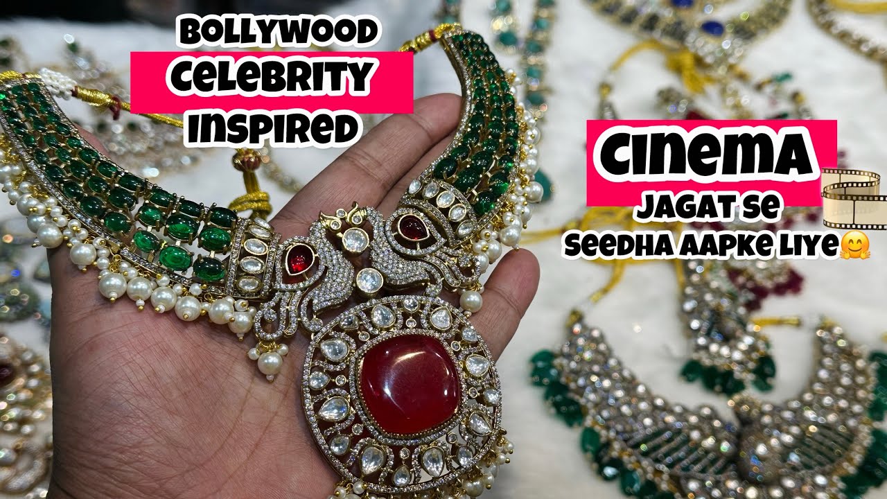 Moissonite, Tyaani Kundan, Dublet Pota Stone Necklace Sets Wholesale ...