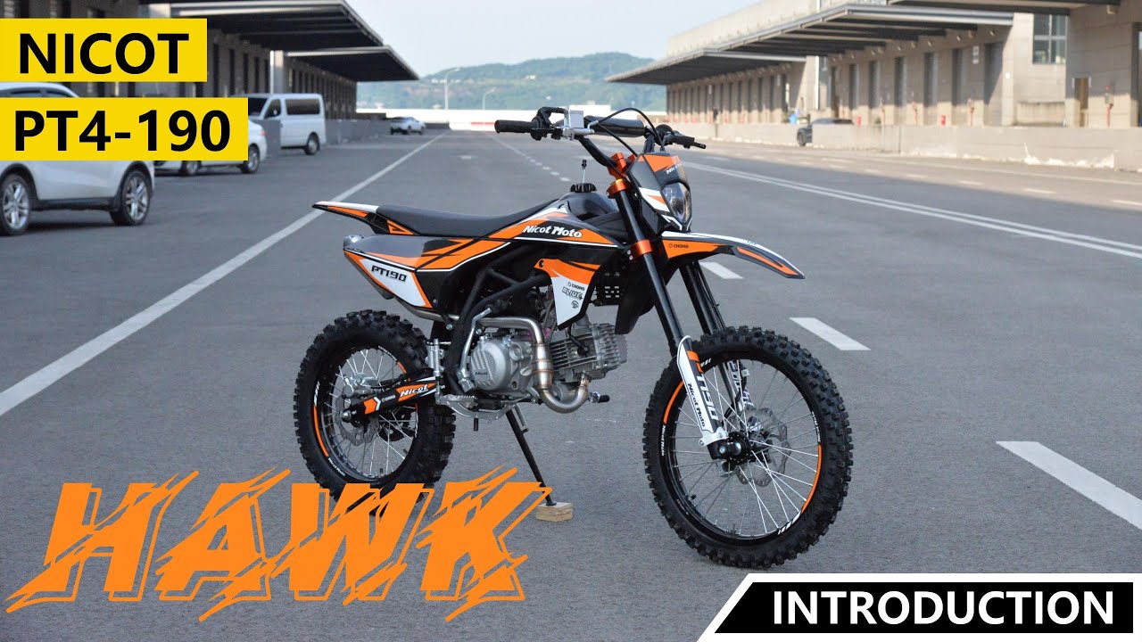 190cc Pit Bike --Nicot PT4 ''Mini Hawk'' Short Review - YouTube