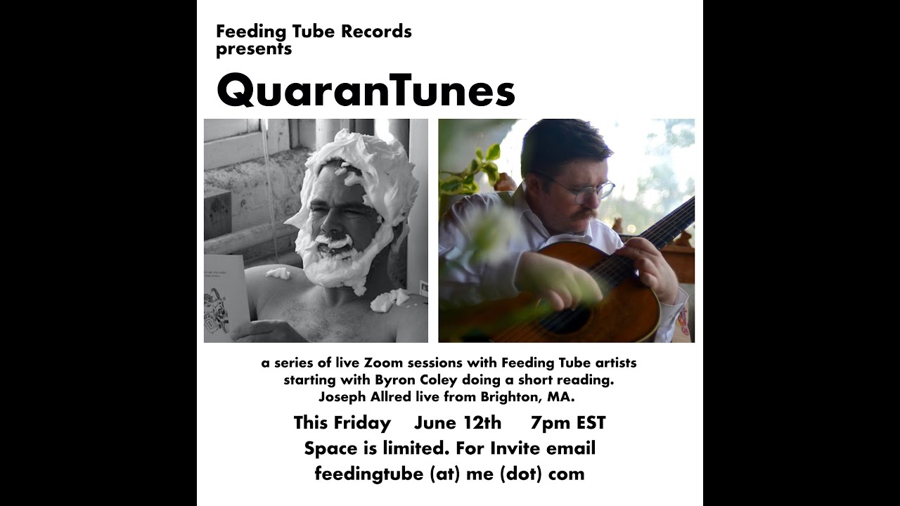 QuaranTunes #9 - Joseph Allred / Byron Coley 6.12.20 - YouTube