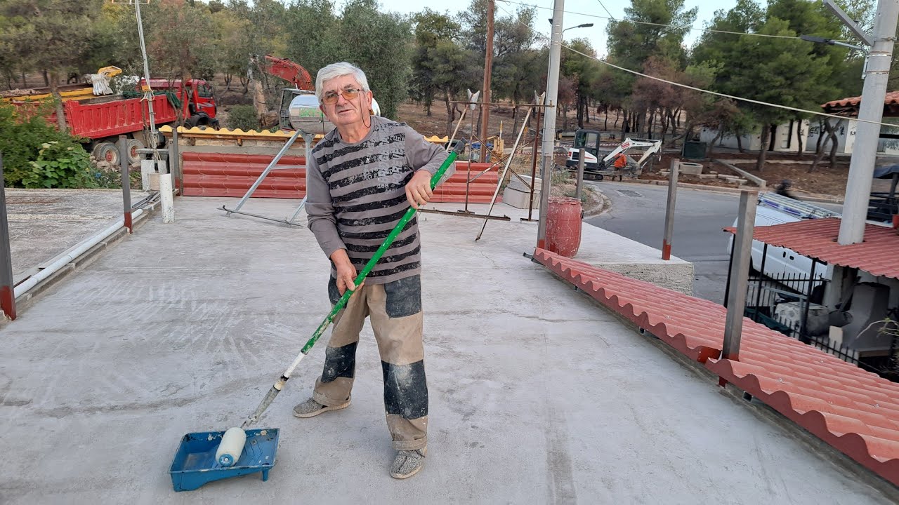 Ανακαίνιση συνέχεια. Υγρομονωση,προετοιμασία, αστάρομα.(part1). - YouTube