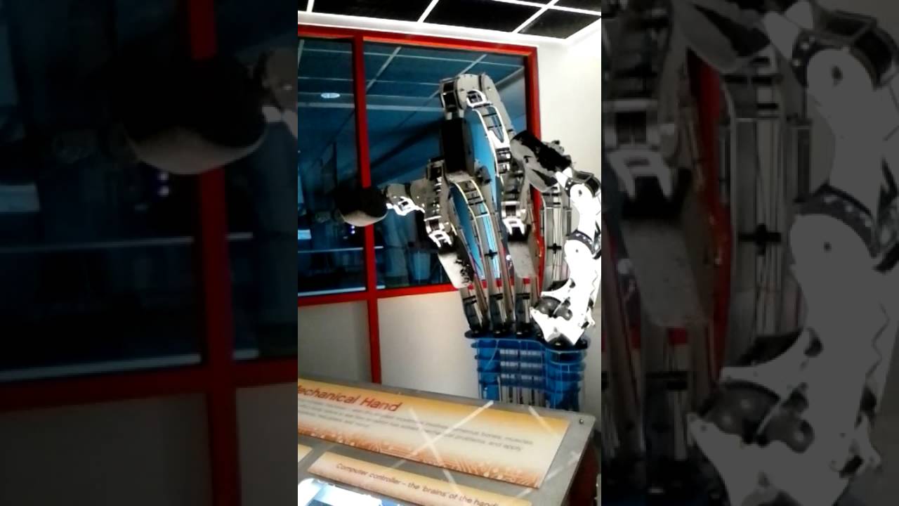 Robot hand puts up middle finger. - YouTube