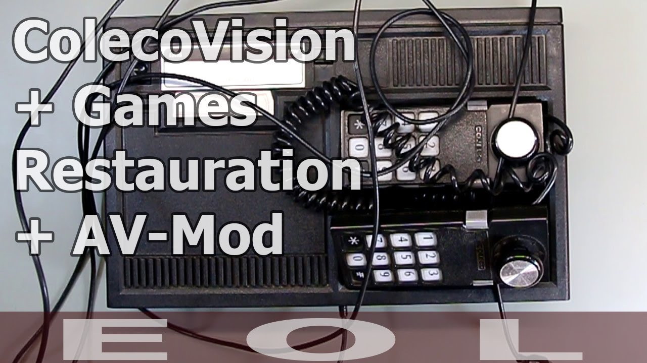 ColecoVision Restauration and AV-Mod - YouTube
