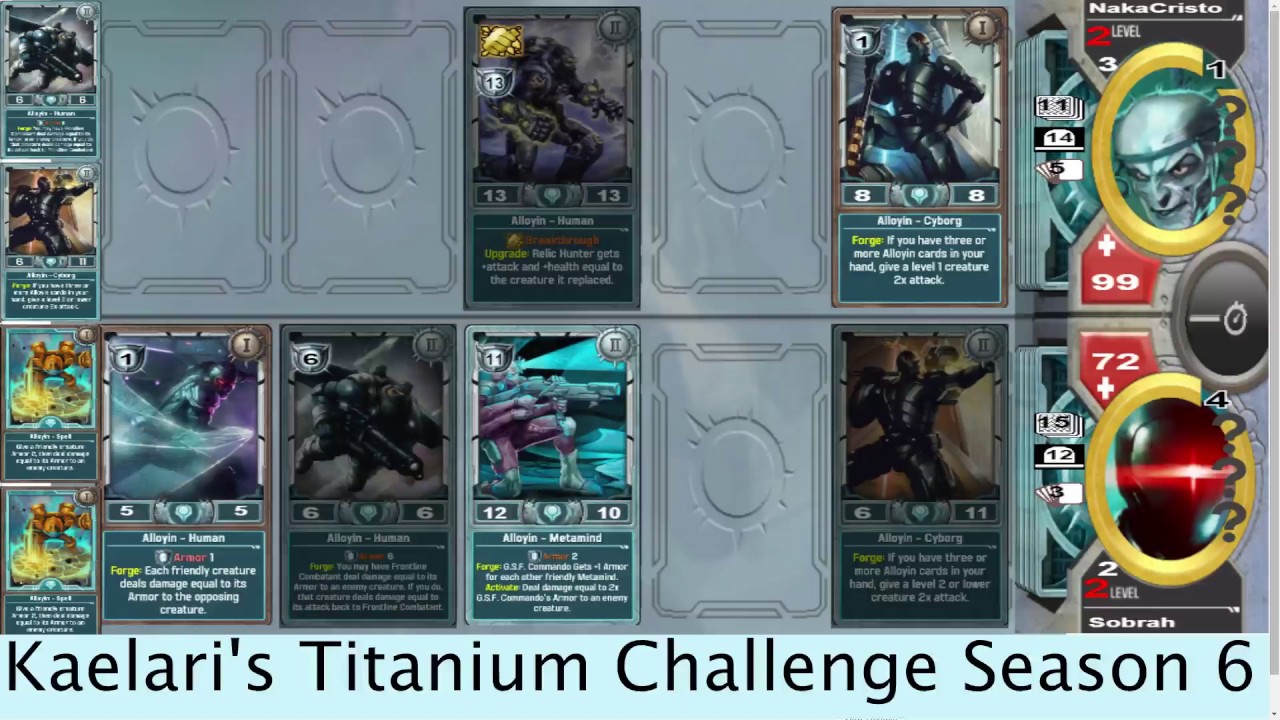 Kaelari's Titanium Solforge Challenge Season 6 FINALS with commentary ...