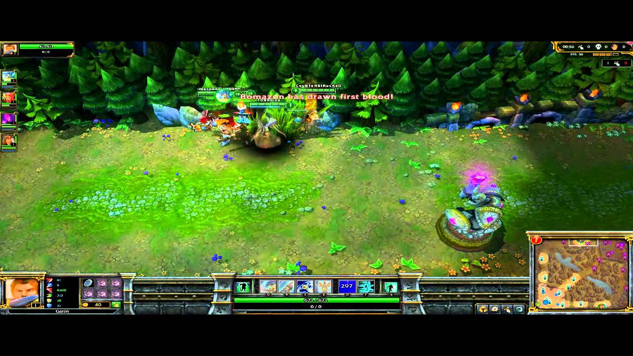 League of Legends Lol - Teleport first blood - YouTube