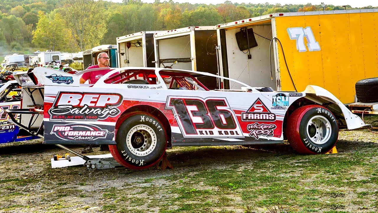 David Pangrazio #136 | In-Car Camera | Genesee Speedway | 9-17-17 - YouTube