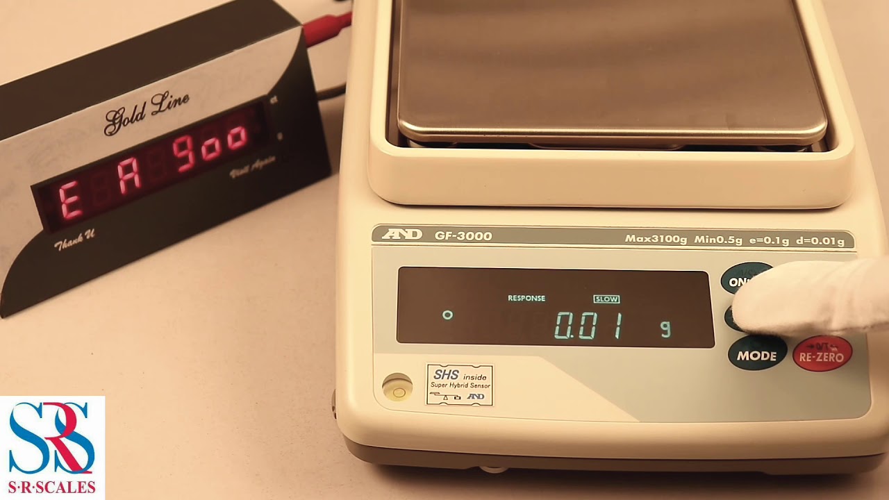 AND GF3000 DISPLAY SETTING - YouTube