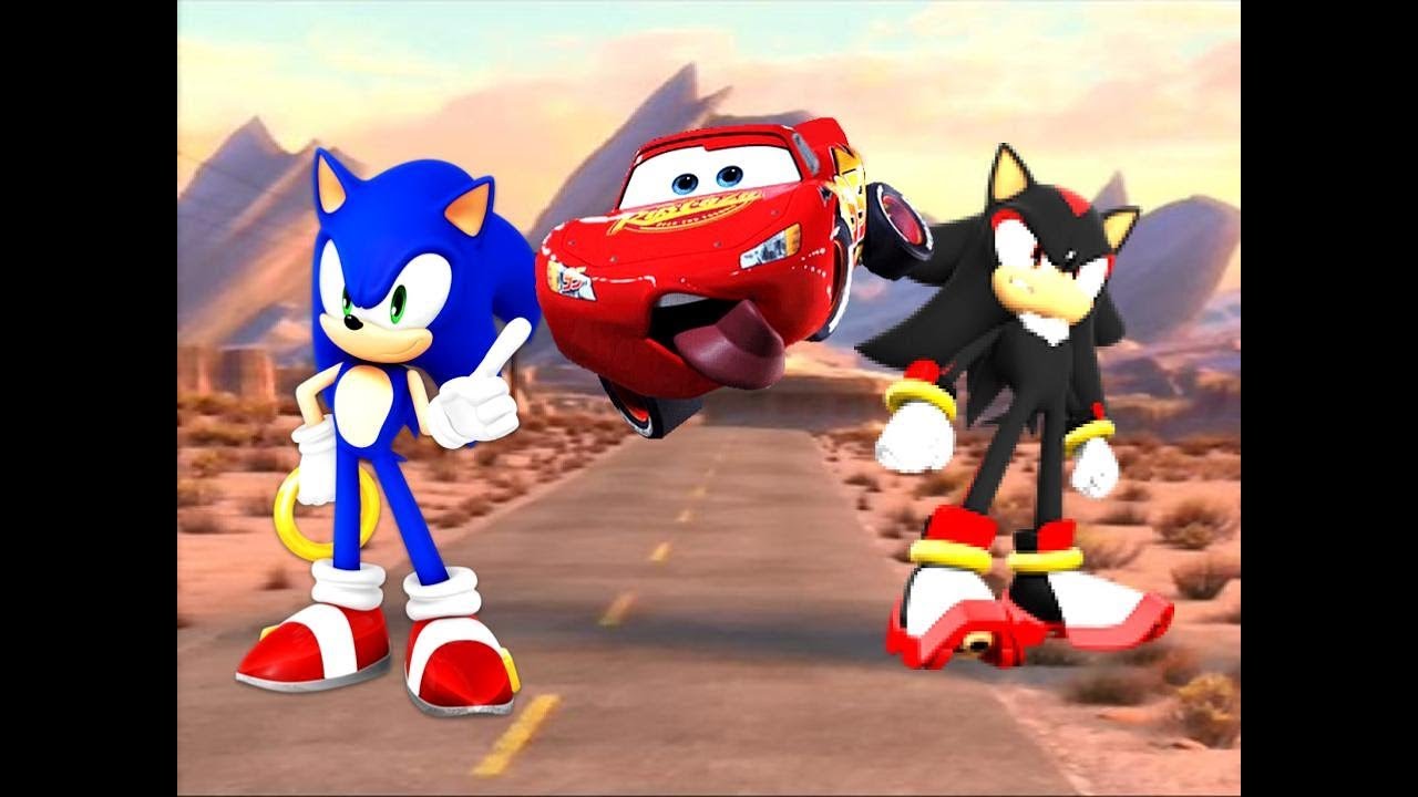 Sonic VS Shadow in Disney·Pixar Cars the Video Game - YouTube