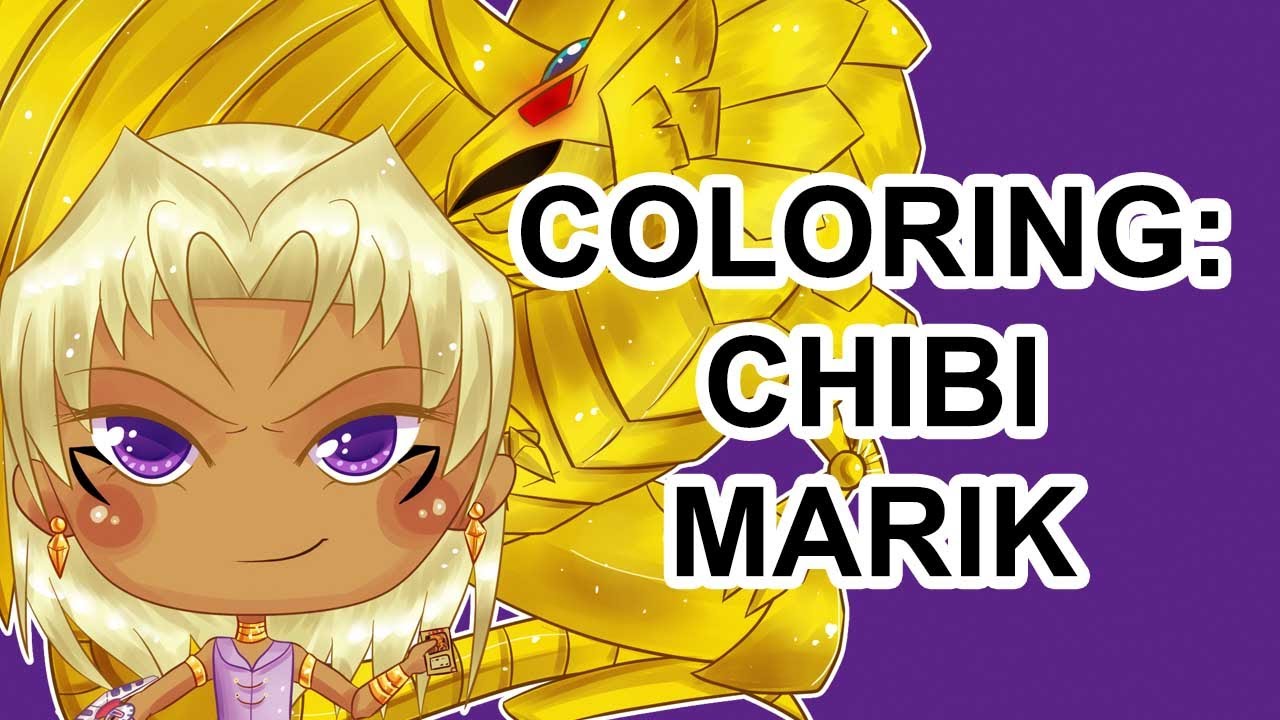 Coloring: Chibi Marik from Yu-Gi-Oh - YouTube
