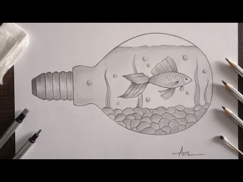 fish equilibrium | How to make fish equilibrium | fish in a light bulb ...
