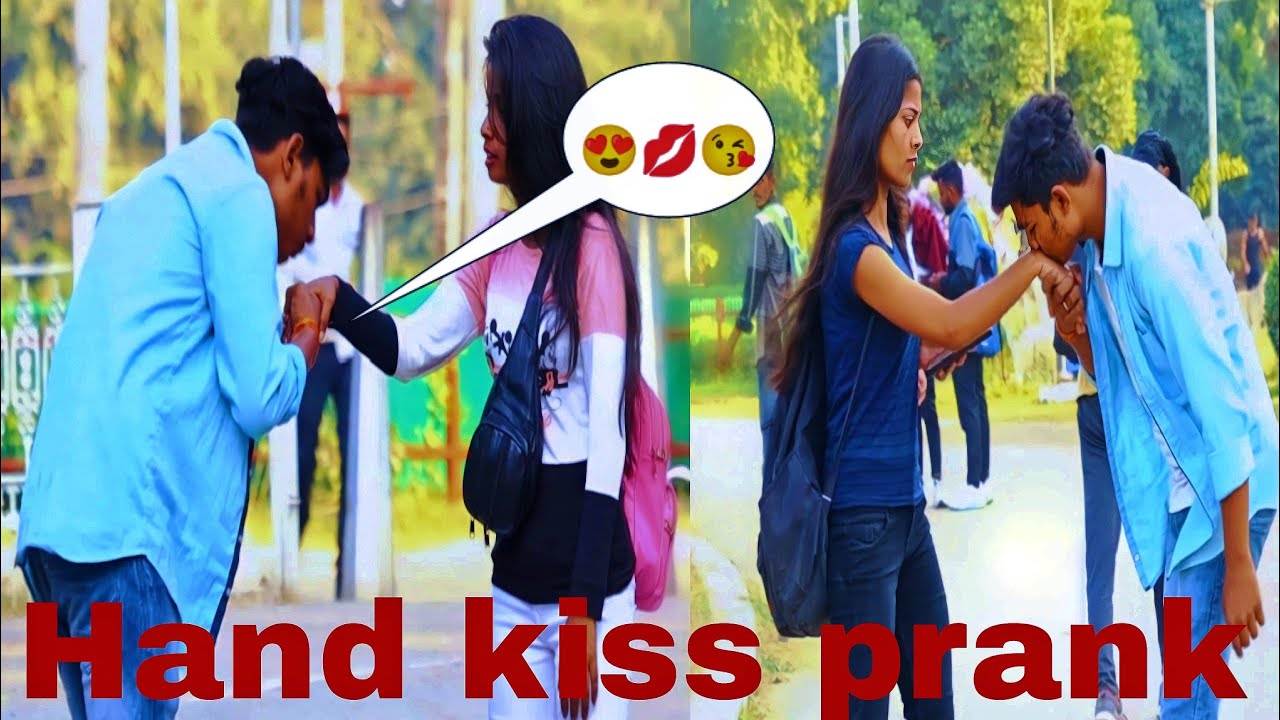Hand kissing💋 prank gone romantic 🤭kiss 💋prank on cute girls 😍 #prank # ...