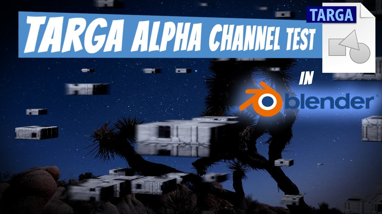 Blender .tga alpha channel output test - YouTube
